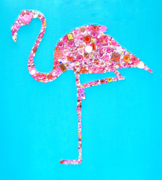 Glitter-m-zelf Flamingo | bol.com