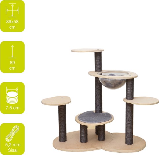 Krabpaal Orion 90 - 89x89x58cm | bol