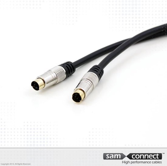S-VHS kabel Pro Series, 5m, m/m | Signaalkabel | sam connect kabel | bol