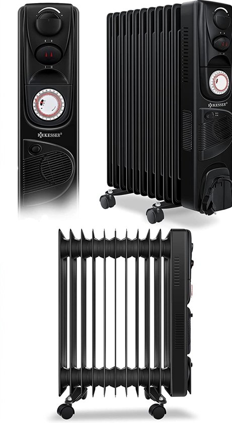 COAZY Olieradiator Elektrisch 2500W - Oliegevulde Radiator ...