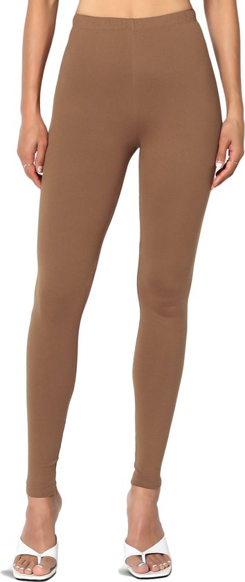 Premium kwaliteit Dames Thermo Legging - Bruin - Maat L/XL | bol.com