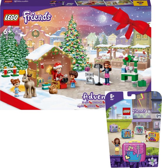 LEGO Friends 2022 Adventkalender - 41706 met lego friends cube | bol
