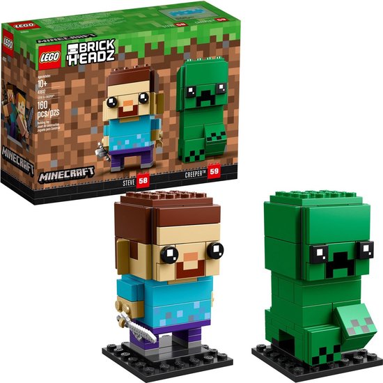 LEGO BrickHeadz Minecraft Steve en Creeper - 41612 | bol
