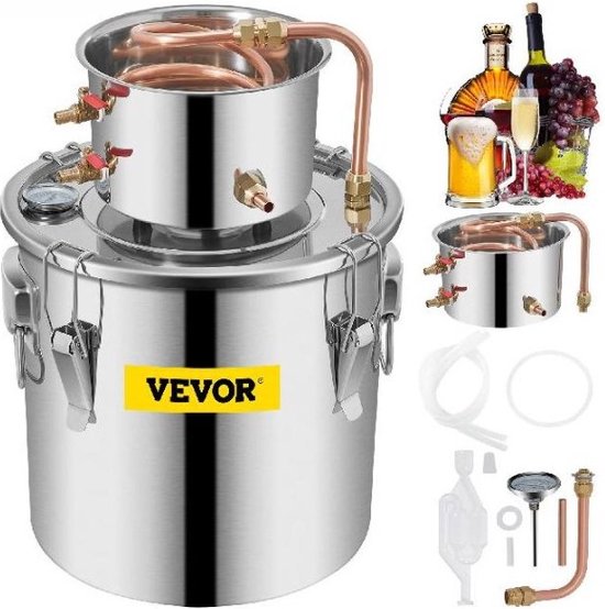 Vevor - Bouilloire de distillation 12L - Kit de distillerie - Kit de ...