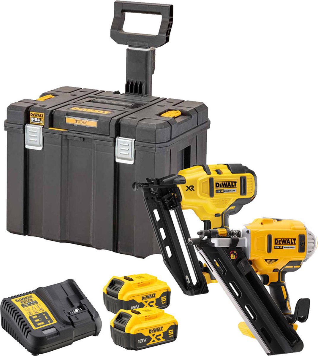 DeWALT DCK264P2T Accu Combiset Afwerktacker DCN660 en Constructietacker ...