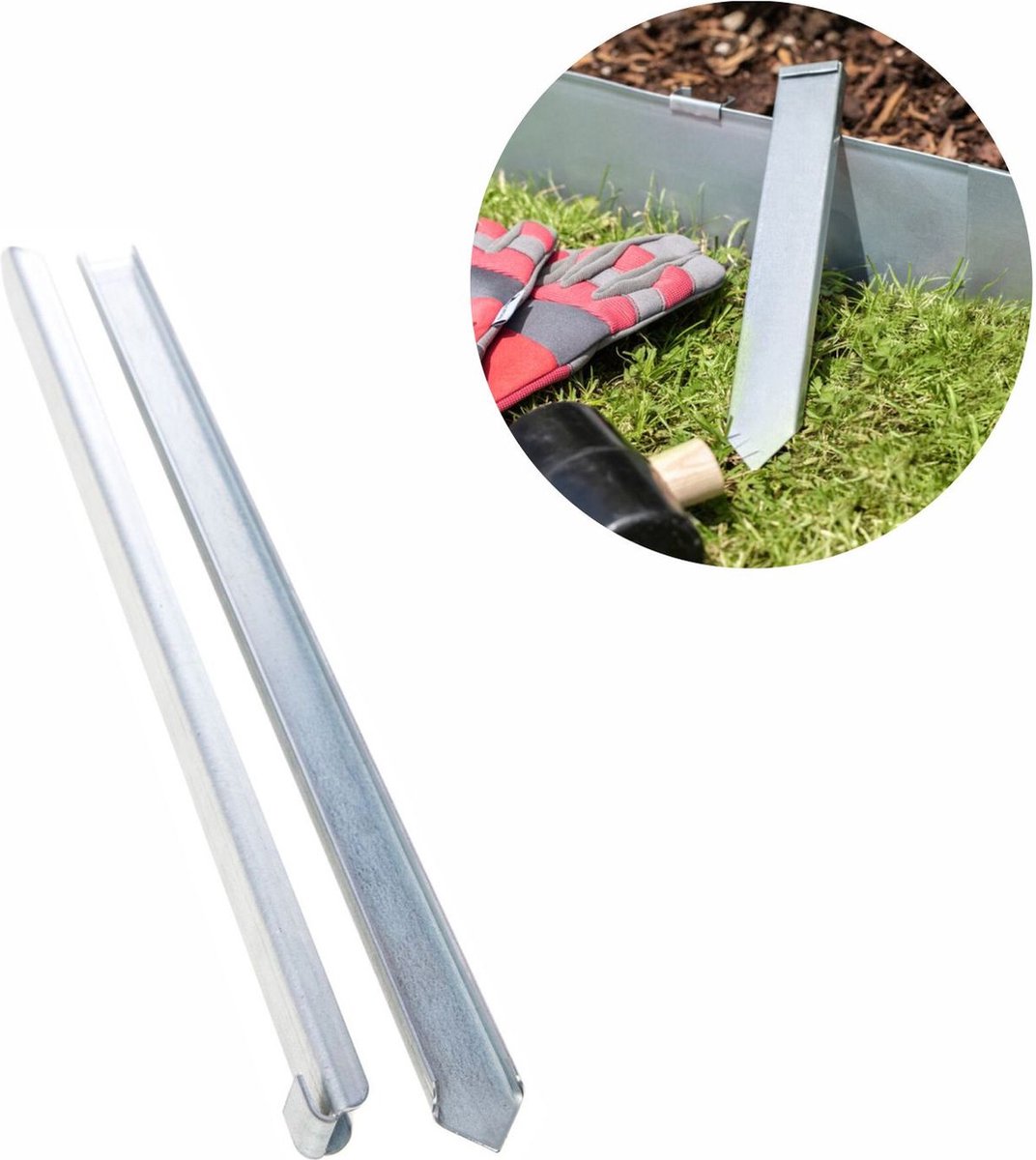 Grondanker voor smalle gazonranden en gazonrandlint | Gazonrand ...