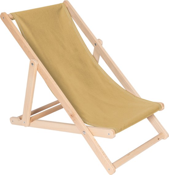 Holtaz MINI Tuin Ligstoel Hout Strandstoel inklapbaar in 2 standen ...