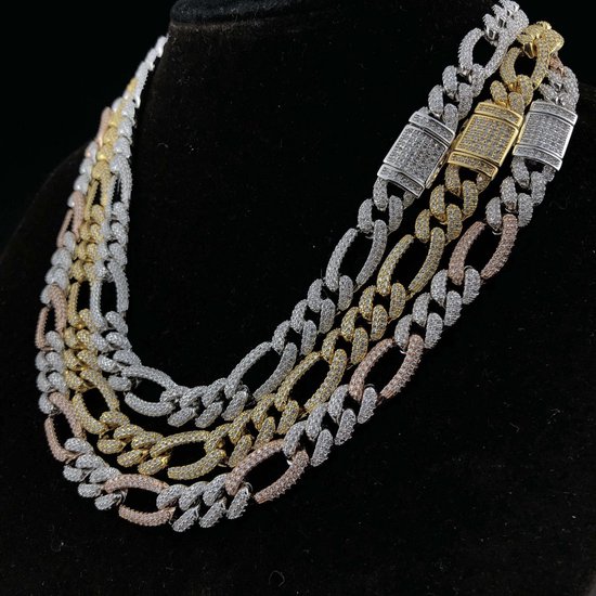 10mm Diamond Figaro Chain | bol.com