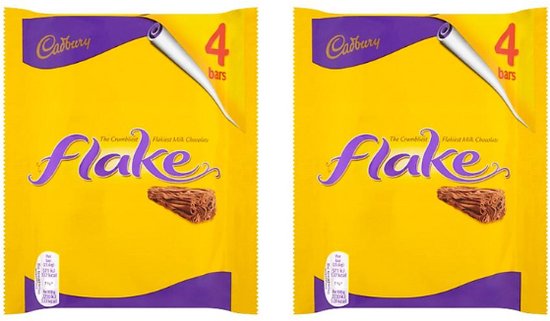 Cadbury Flake - 4 in a Pack (4x20g = 80g) x 2 Packs | bol.com