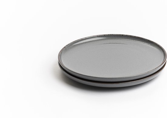 MOODS Dinner plate 27cm - 2 piece set - Blue | bol