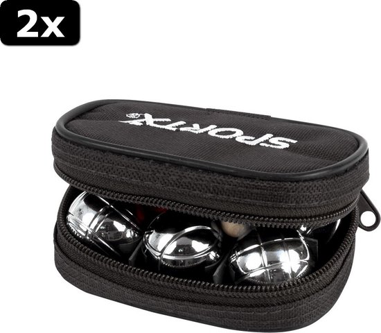 2x SportX Mini Jeu De Boule Set met 6 Ballen | bol