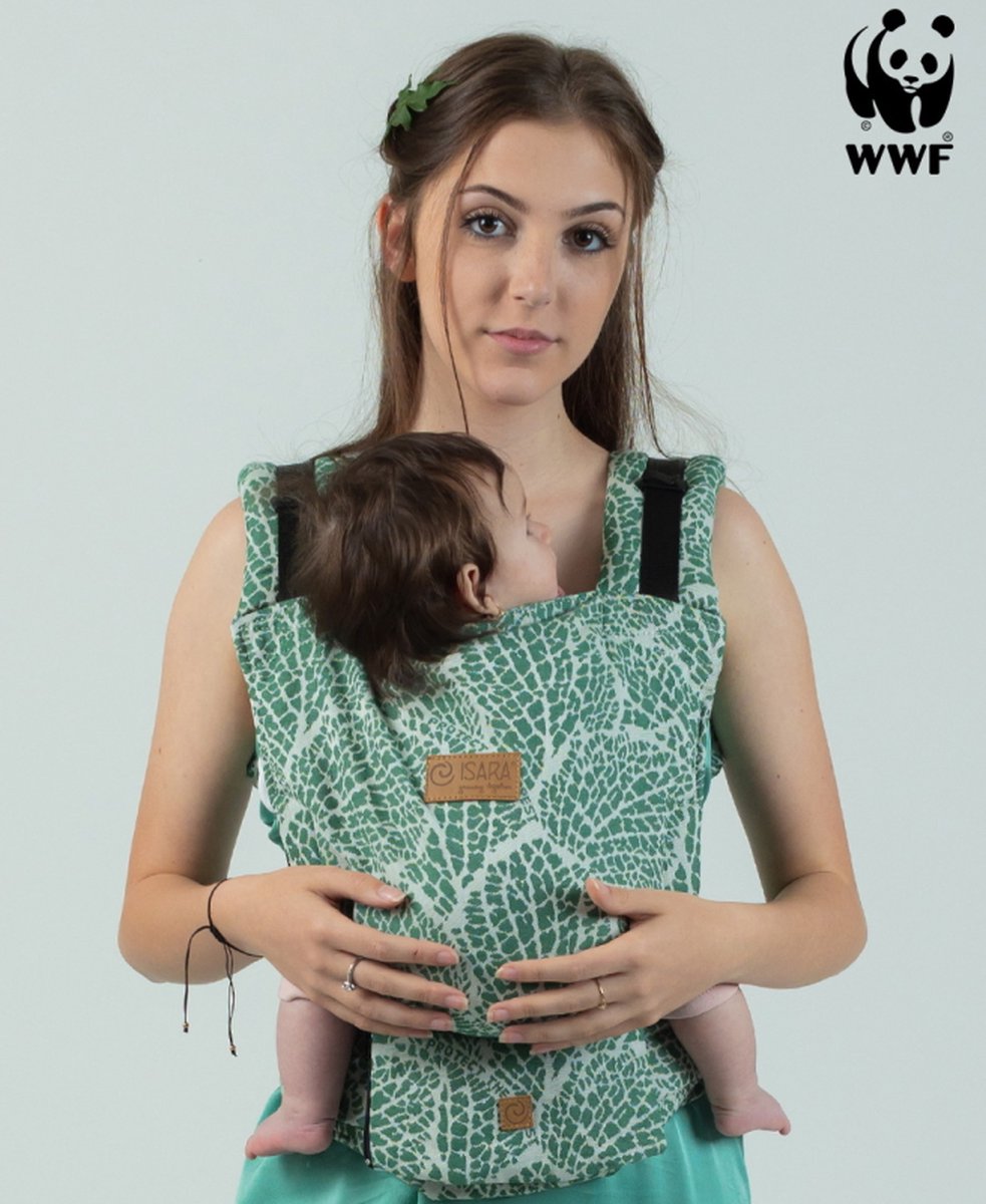ISARA Baby Draagzak Quick Full Buckle Green Forest - ergonomische draagzak geschikt... | bol.com