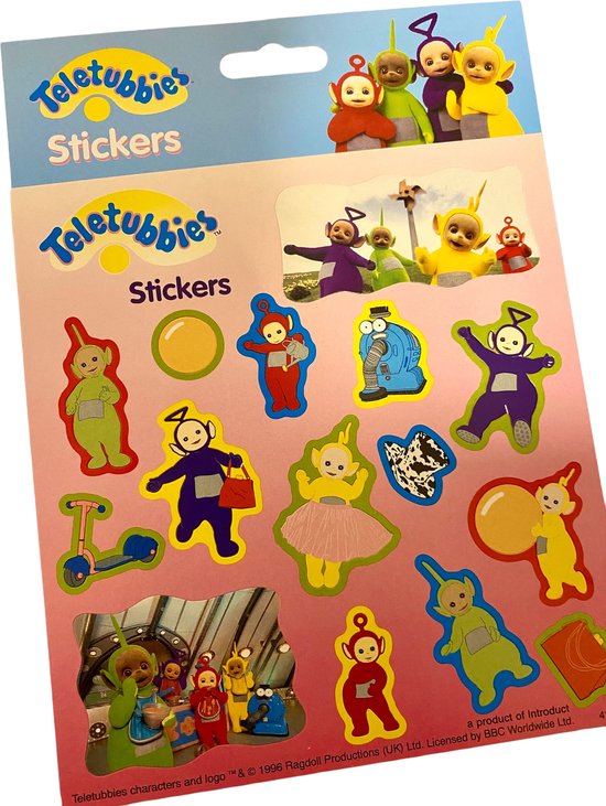 Teletubbies Stickervel Roze | bol.com