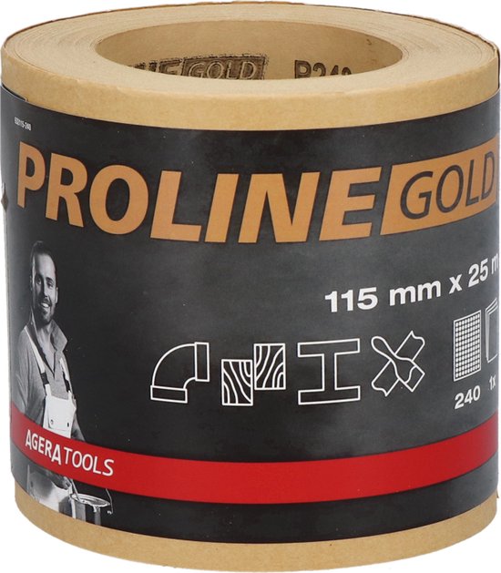 PROLINE GOLD Schuurrol P240 115 mm x 25 m | bol