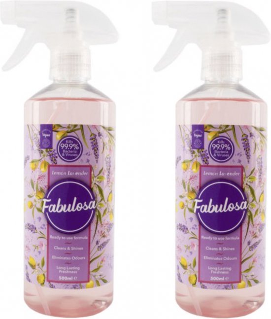 FABULOSA - Lemon Lavender - 2x 500ML - Desinfecterende Spray ...