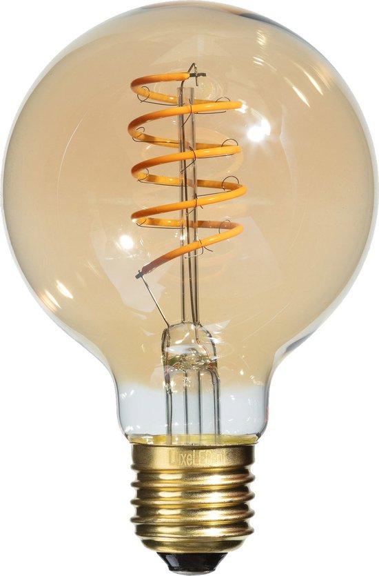 E27 G80 Spiraal LED Lamp - Bol - Warm wit - Dimbaar - 3 Pack | bol.com