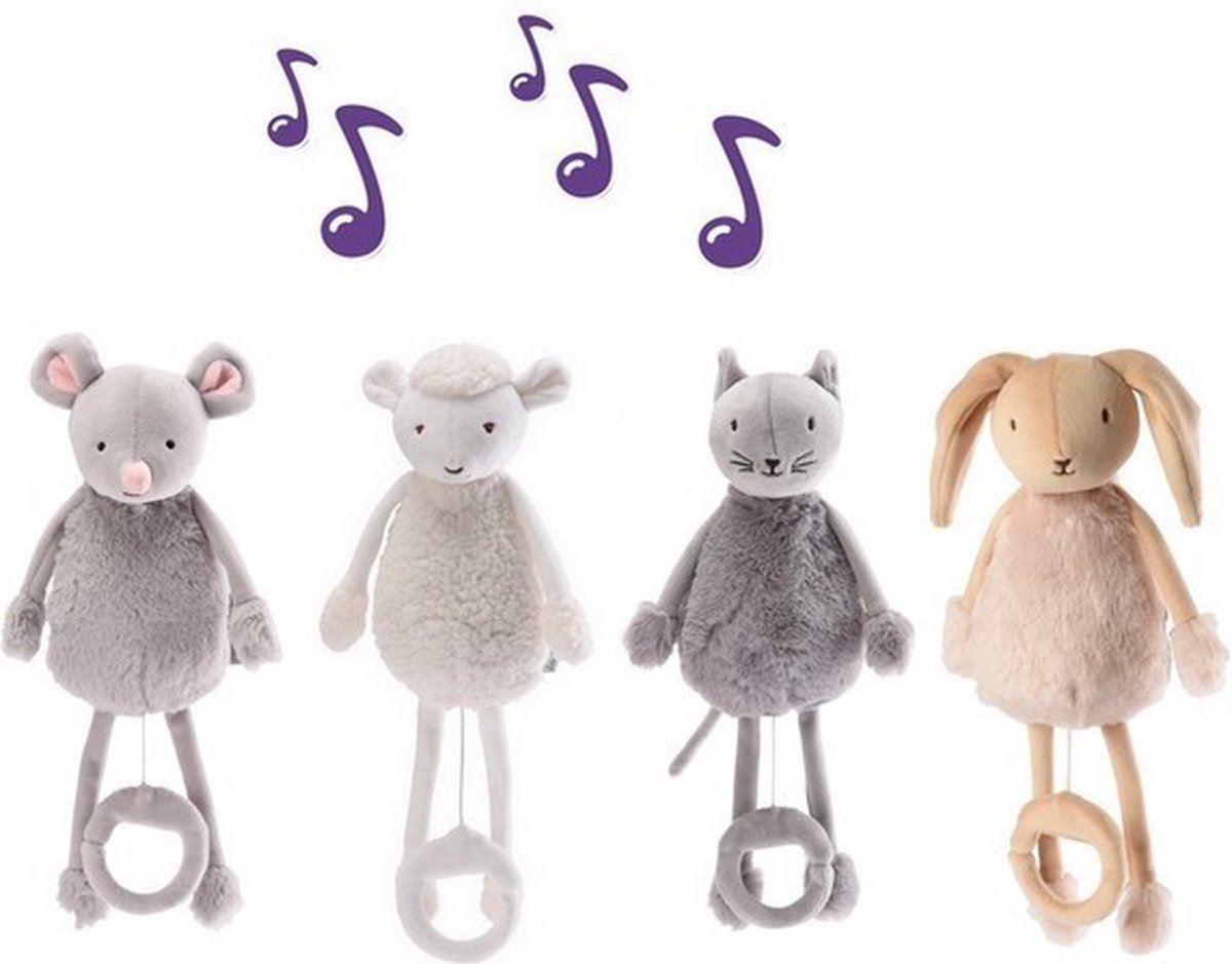 Muziekknuffel - Noemie de Muis – Interactieve knuffel – Met slaapliedje ...