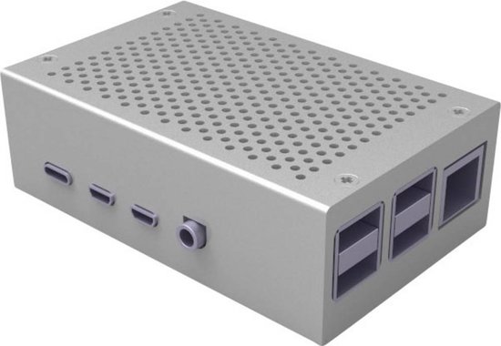 Joy-it M-CAB SBC-behuizing Raspberry Pi Aluminium Zilver | bol.com