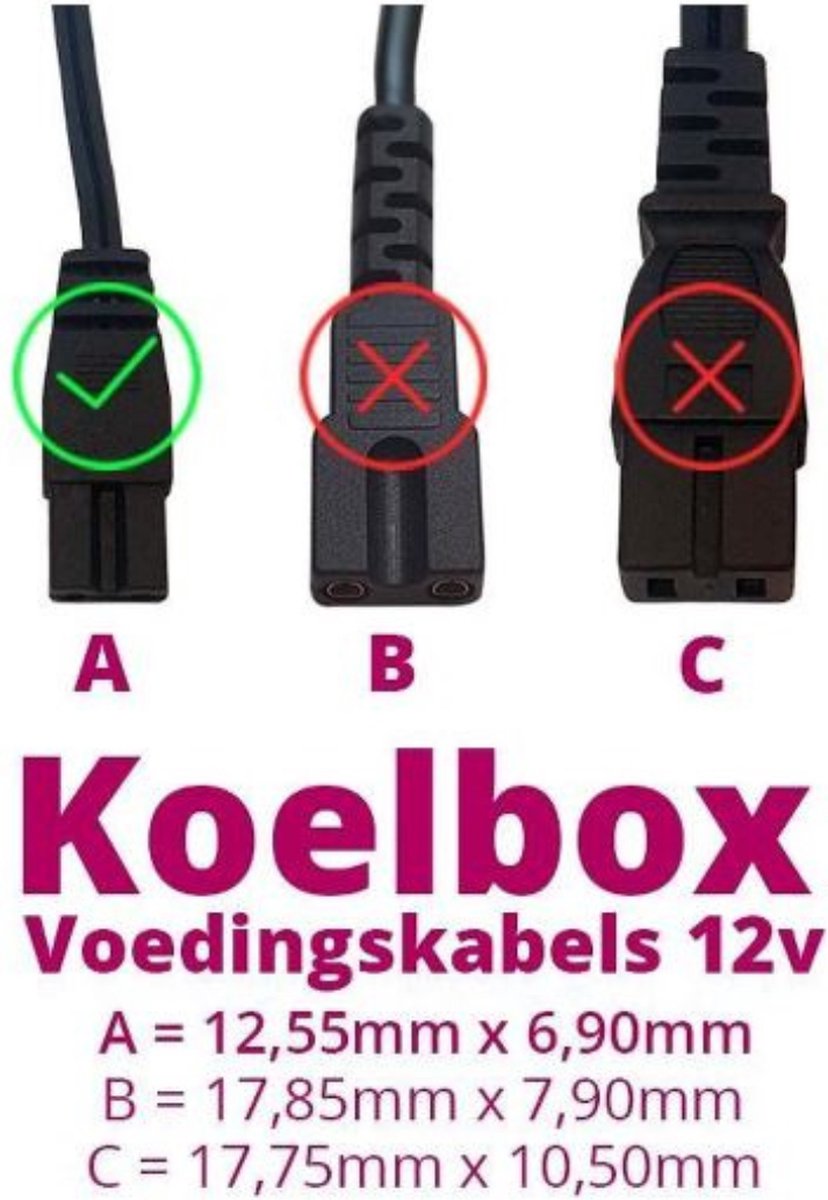 Electrovision Koelbox stroomkabel 12 volt - 2m | bol