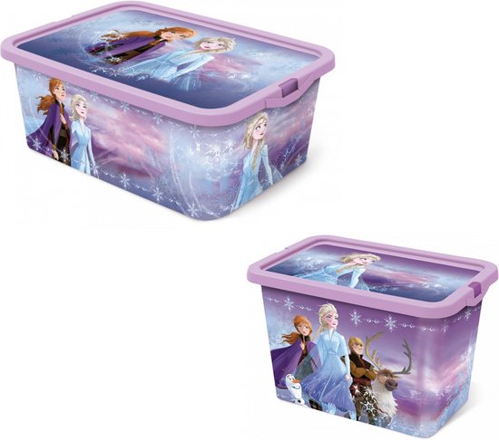 Disney Frozen Ice Magic Click opbergdoos set - Blauw - 2 stucks - 13L ...