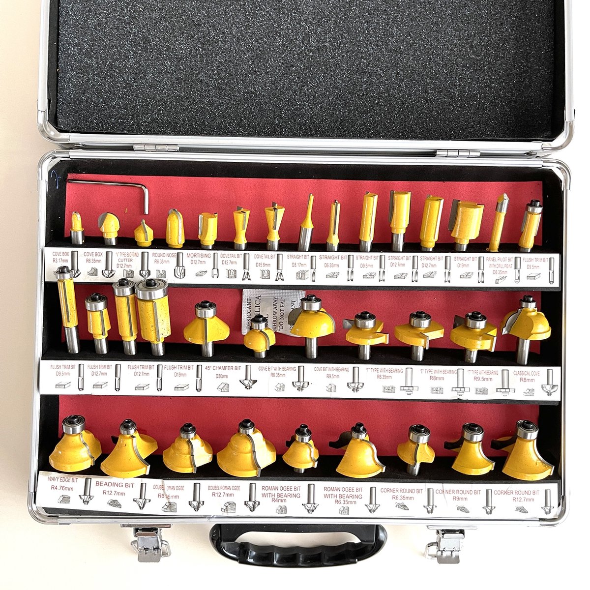 Bovenfrezenset 35-delig - Frezenset 35-delig - Frezenset voor ...