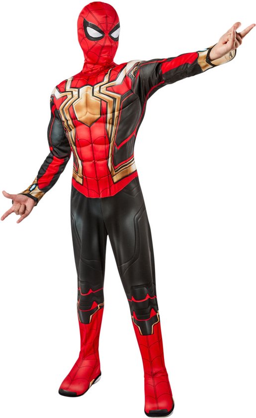 Verkleedpak Kind Spider-Man Iron Spider Deluxe No Way Home Maat 116-128 ...