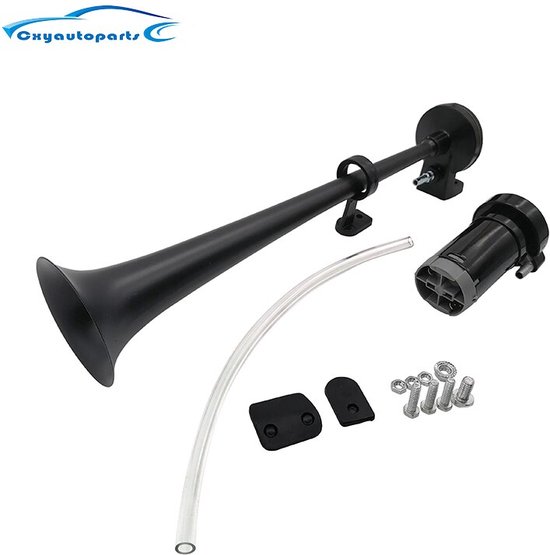 12V Luchthoorn - Claxon - Toeter - Hoorn - Universeel - Complete set ...