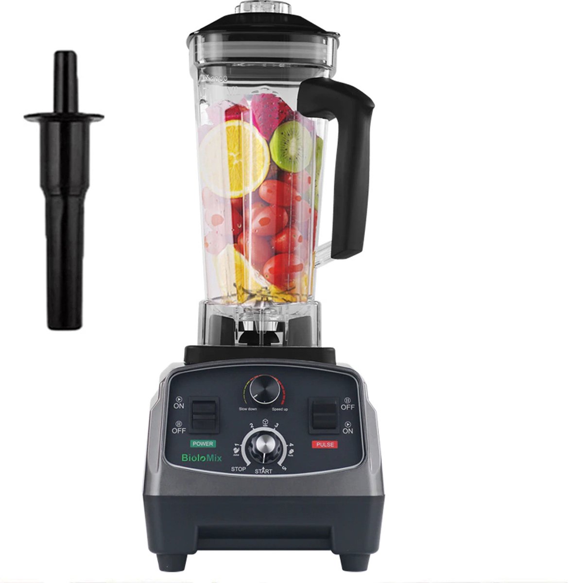 biolomix T5200 - professionele blender - smoothieblender - rvs - automatisch - 2liter... | bol.com