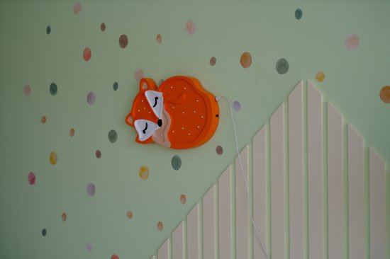 Minack Lights Nachtlampje - Bedlamp voor kinderen - Vos Wandlamp - Stopcontact | bol