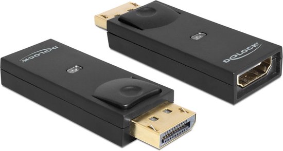 Delock - DisplayPort naar HDMI Beeldscherm Adapter - zwart | bol