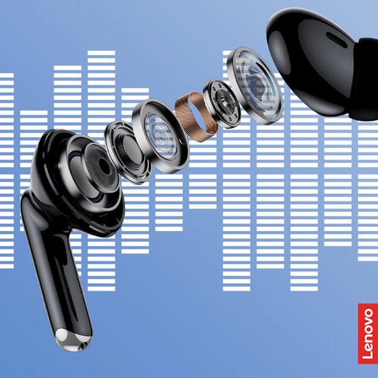 Think Plus Lenovo Draadloze Oordopjes - 5.3 Bluetooth - Wireless Earbuds - 20 uur... | bol