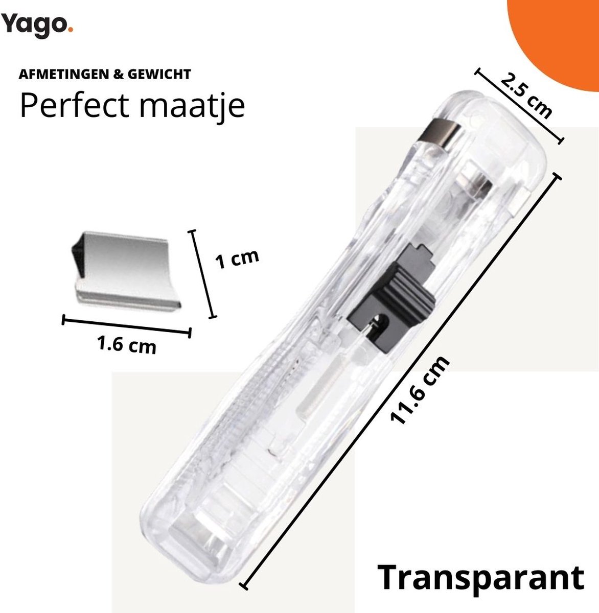 Yago Papier Clipper vulling 50 stuks | Nietmachine alternatief | Veilig ...