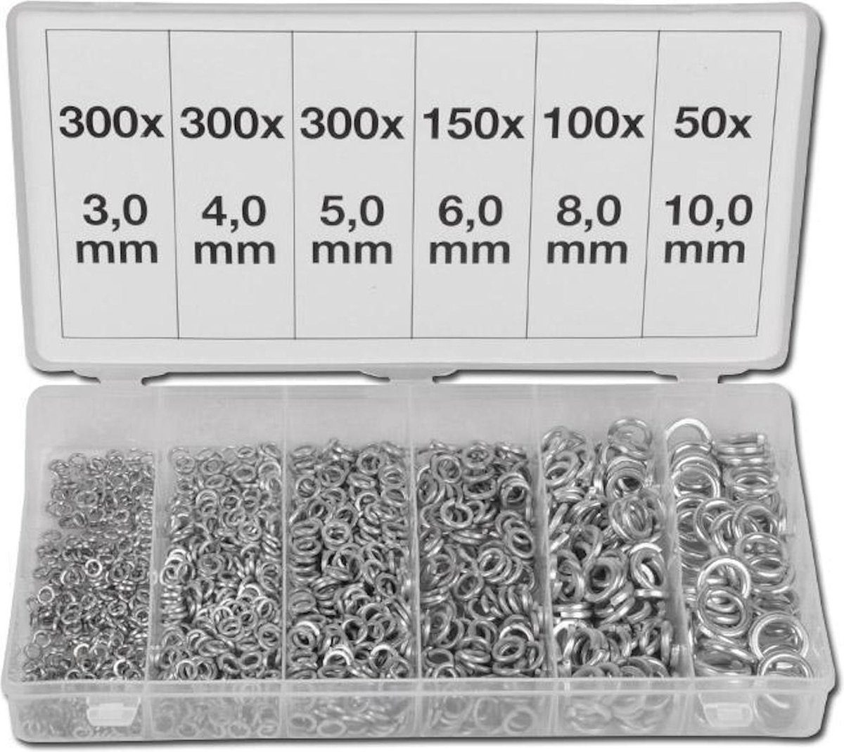 Weber Tools assortiment Veerringen / sluitringen 1200 pcs | bol.com