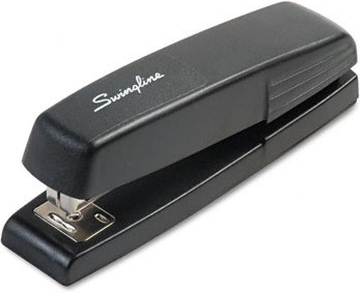 Standaard nietmachine met strippen, capaciteit van 15 vel, zwart | bol.com