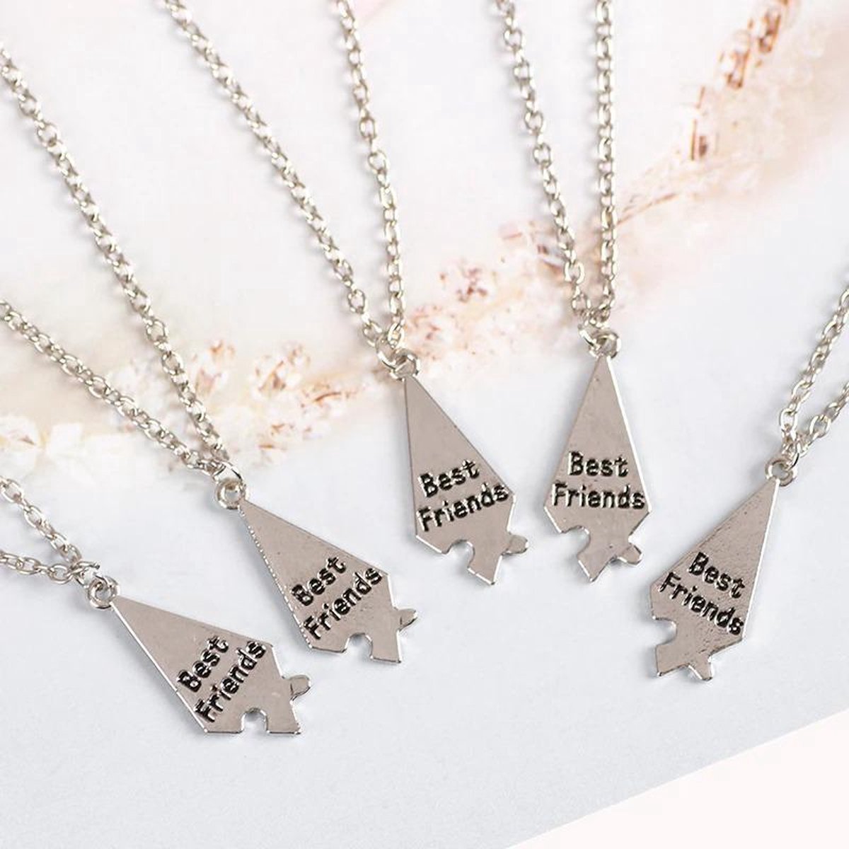 Kasey - Vriendschapsketting - BFF ketting voor 5 - Best Friend Ster | bol.com