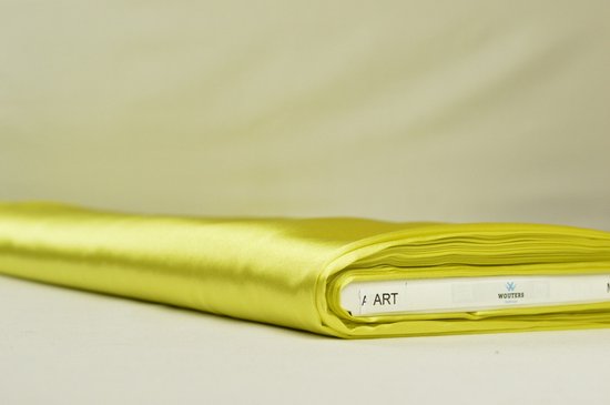 15 meter chiffon stof - Neon geel - 100% polyester | bol.com