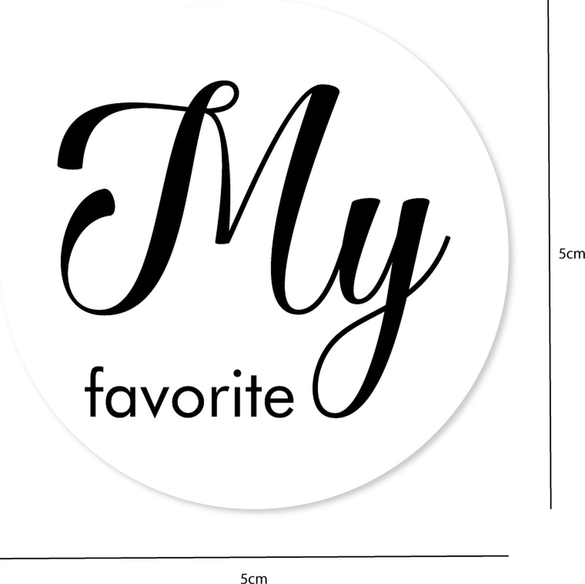 My favorite stickers - 20x sticker - Trouwsticker - Bedankje ...