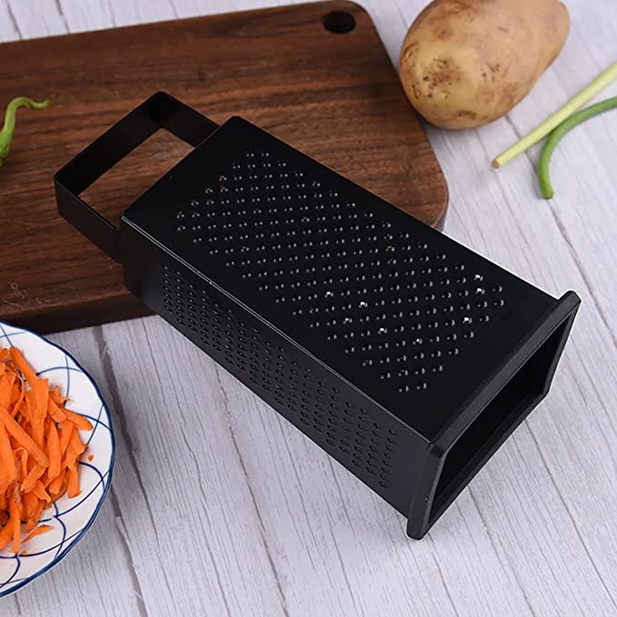 Roestvrijstalen Rasp - Kaasschaaf - Groenten/Chocolade/Kaas Rasp - Mat ...