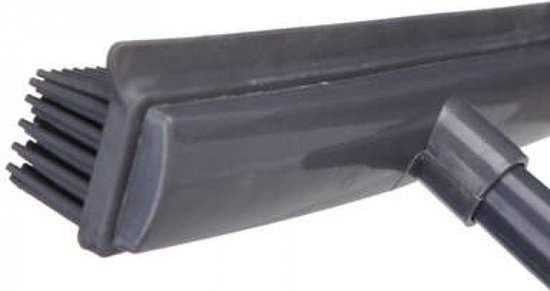 2 in 1 Rubberen Bezem / Vloerwisser - Met Telescoop Steel - Veger ...