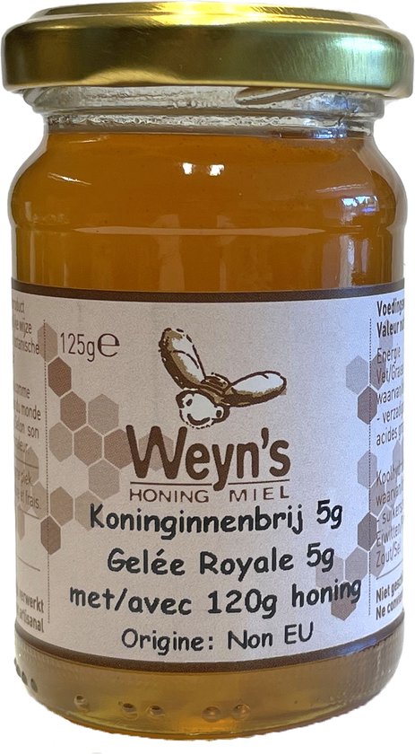 Honing met koninginnebrij (Royal Jelly) 125g Weyn's (vloeibaar) | bol