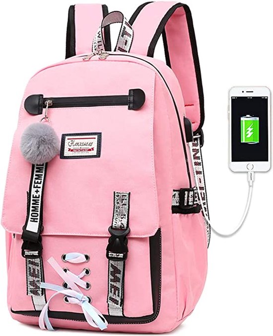 Rugzak - Meisjes Rugzak - Schooltas - Anti-diefstal rugtas - Tieners ...