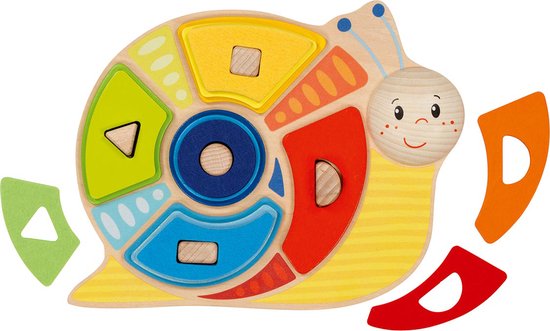 Goki Color and shape sorting game snail 23 x 18 x 2.6 cm | bol