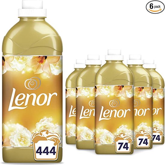 Lenor Golden Orchid - Adoucissant - Pack économique 6x74 lavages | bol.com