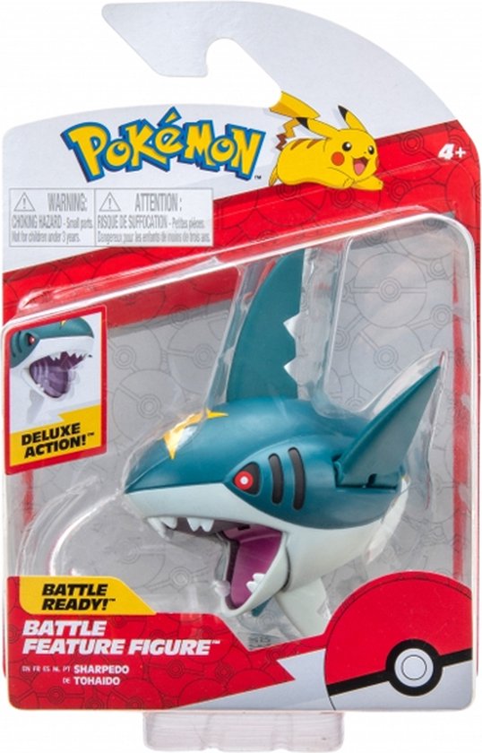 Sharpedo - Pokémon Battle Feature Figure (Deluxe Action) + Pokémon ...