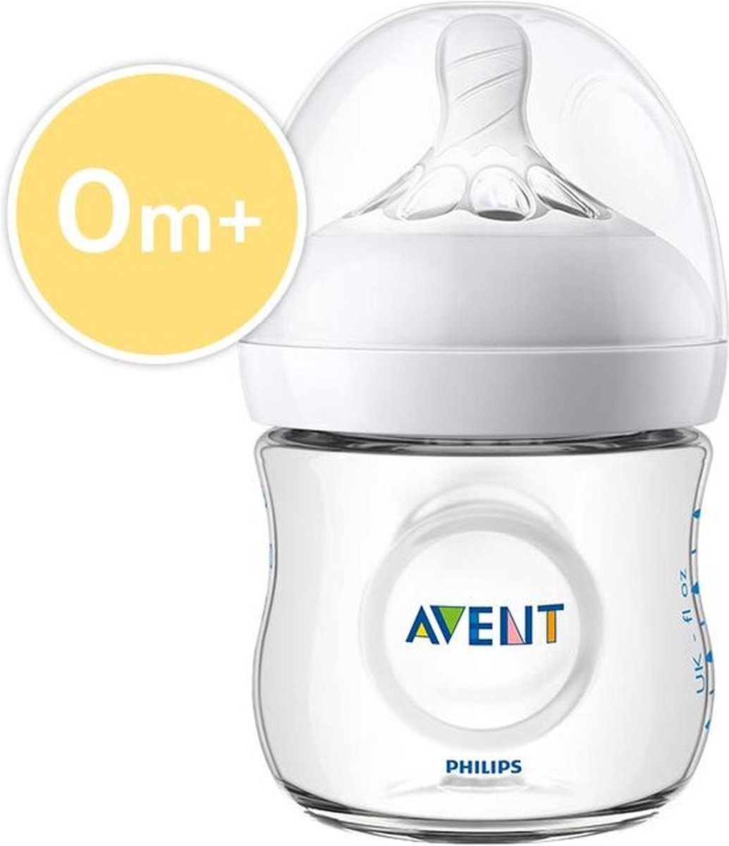 Philips Avent Natural babyfles – SCF030/17 babyfles (0m+) voor langzame ...