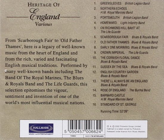 Heritage of England [Hallmark], British Legion Band | CD (album ...