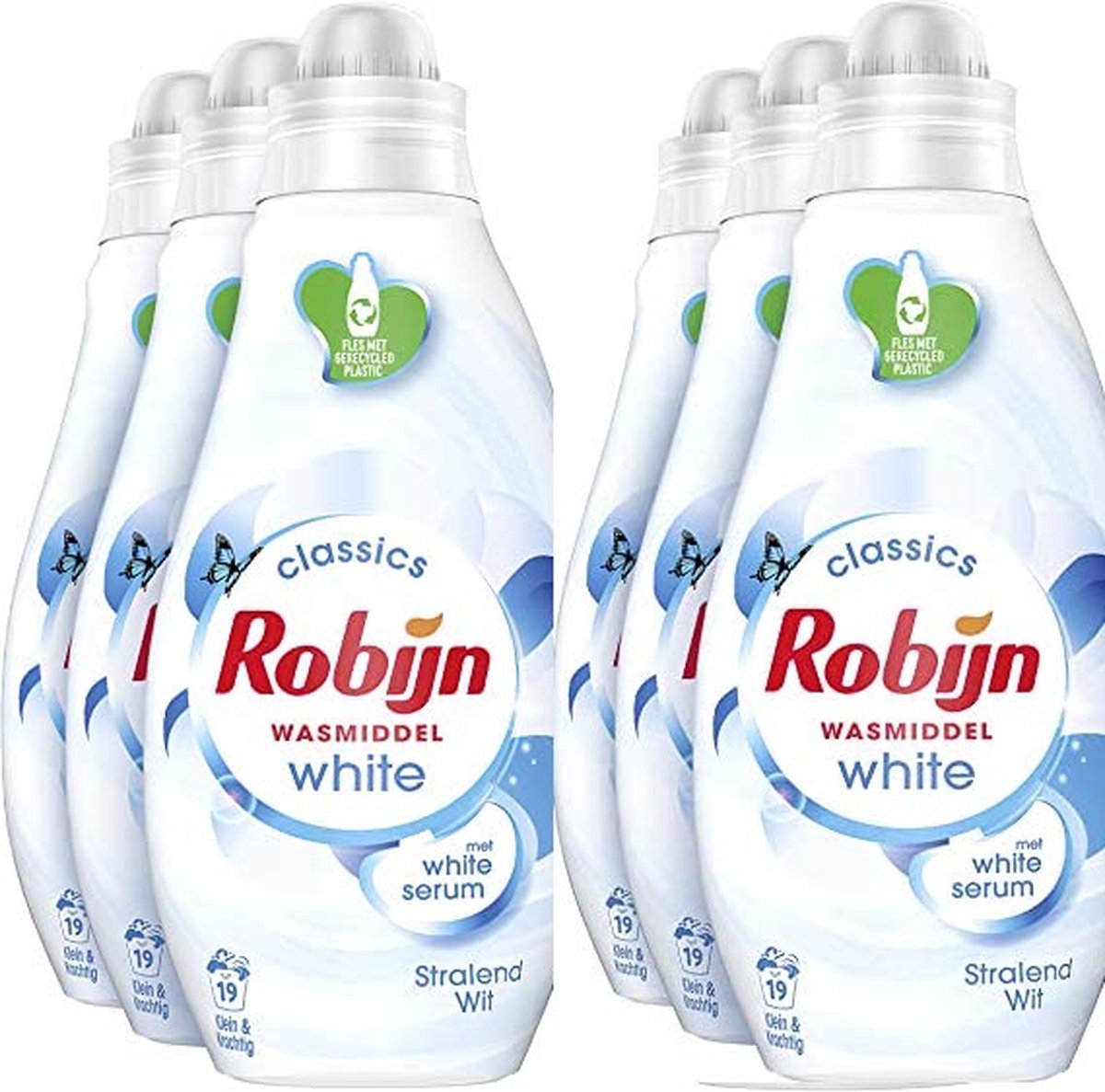 Robijn Klein & Krachtig Classics Stralend Wit Vloeibaar Wasmiddel - 6 x ...