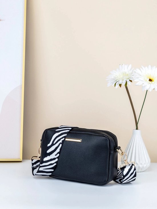 Tasje -Hip - Schoudertas - Zebra - Print - Zwart - Modern - 20 * 13 cm ...