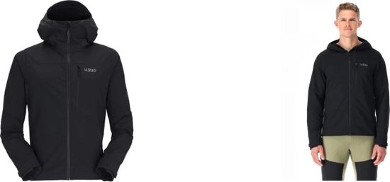 RAB Torque Softshell Jack - Black - Outdoorjas - Maat S | bol