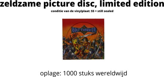 Bolt Thrower Warmaster - Picture Disc - Vinyl - LP - Album - Limited ...